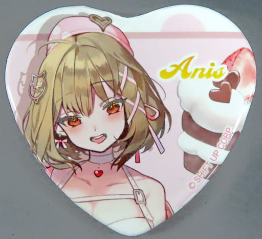 Badge Bins Anise heart-shaped metal badge Valentine ver. "Goddess of ...