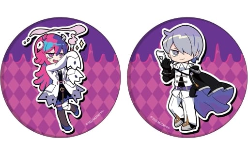 01. Anemone coronaria & Slug (official illustration) metal badge 2 ...