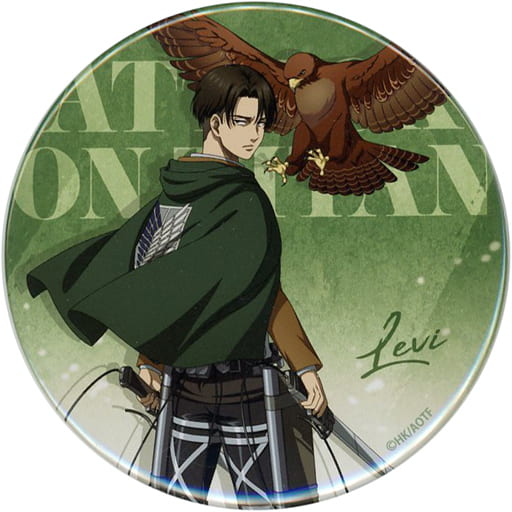 Captain Levi / Kneecap BIG metal badge "Wakudoki KUJI Attack on Titan ...