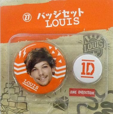 Louis William Tomlinson (One Direction) No. 27 metal badge Set (2-Pack ...