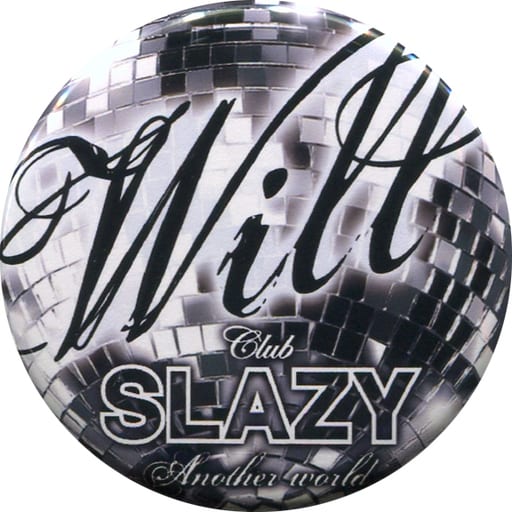 Keisuke Higashi / Alphabet motif metal badge "Club SLAZY -Another world ...