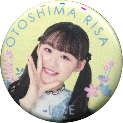 Badge Pins (female) Risa Otoshima (equal love (=Love)) / Background : Oryoku metal badge I Khur ...