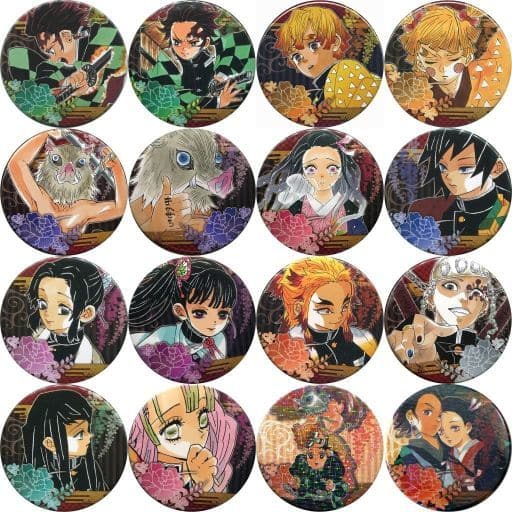 Badge Pins (Victor Character) A set of 16 items "Demon Slayer: Kimetsu ...