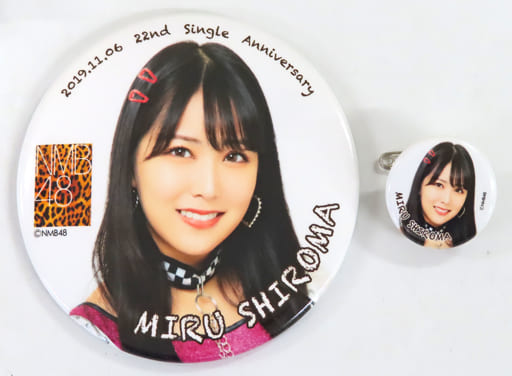 Miru metal badge (NMB48) 2 Piece Set "Hatsukoi Supremacy" | Goods ...