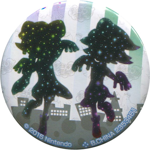Badge Pins Aori & Hotaru C 「 Splatoon (Splatoon) Ikata Bromide metal ...
