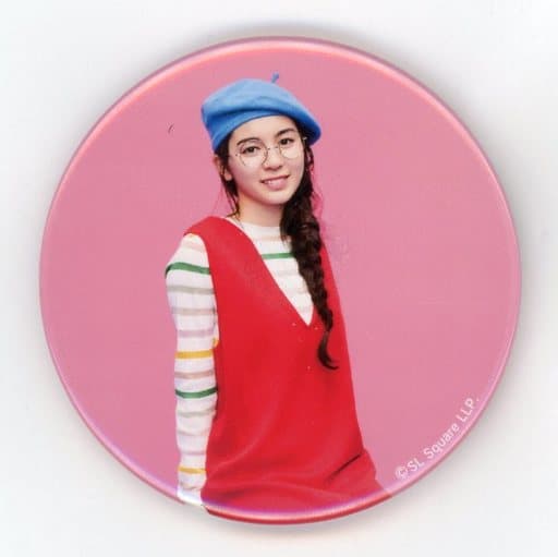 Badge Pins Maria Masuda (Girls2) / Background : Pink Knee-Up metal ...
