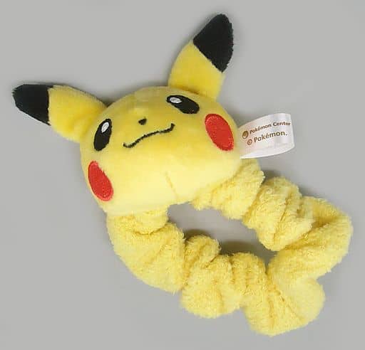 Hair rubber band with Pikachu face mascot "Pocket Monsters" Pokemon ...