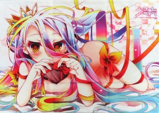タペストリー [単品] 白 描き下ろしb2タペストリー 「ライトノベル ノーゲーム・ノーライフ ゲーマー兄妹たちは『魔王』に挑むようです 第