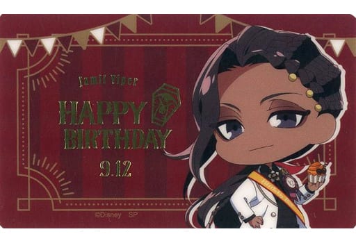 Character card [Single Item] Jamil・Viper Birthday Card "Disney Twisted ...
