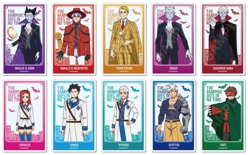 Character card 10-Type Set "Kyuketsuki Sugu Shinu 2 Acrylic Card 01 ...
