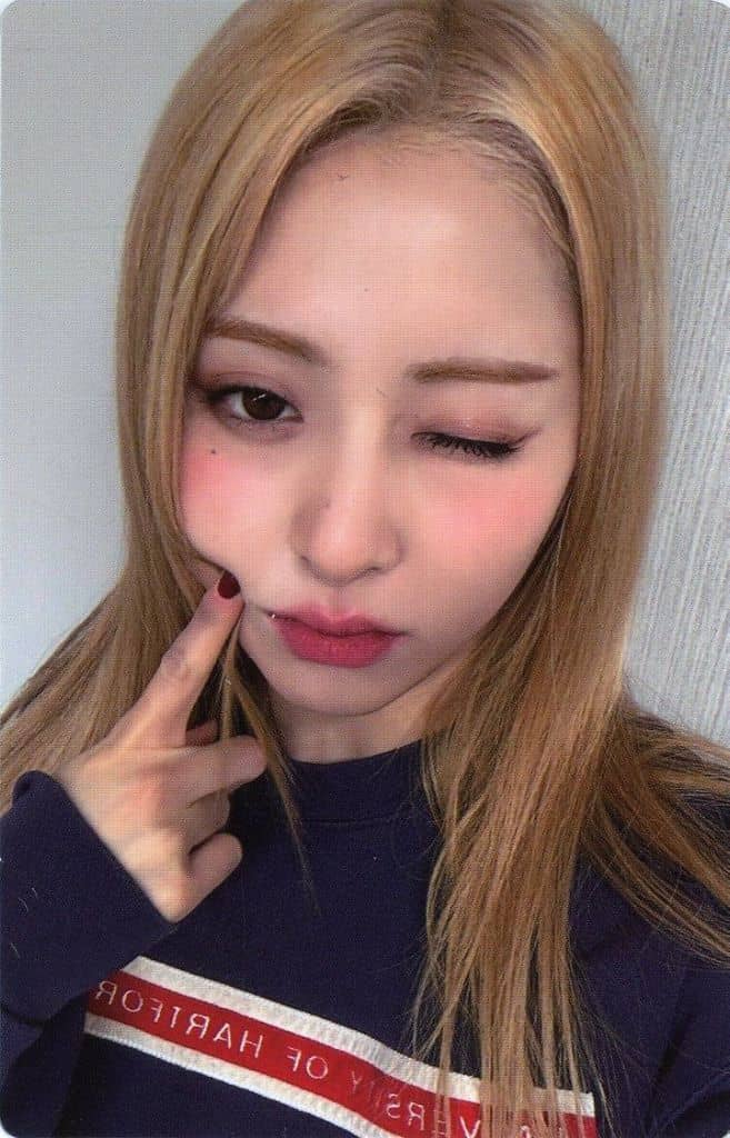 A La Carte Heo Yoon Jin Le Sserafim Photo Card Official Fan Club Fearnot Fearnot Welcome
