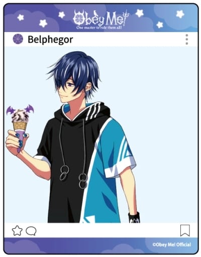 Belphegor "Obey Me! Acrylic Card 01. Summer Clothes Ver. (drawing ...