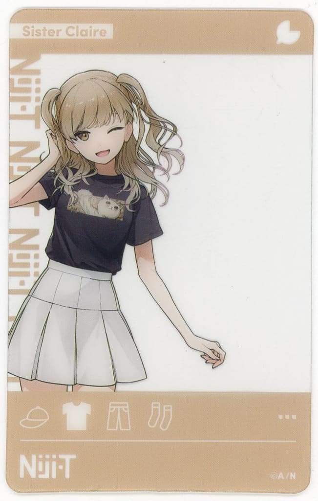 Sister Clare Clear Card "Virtual YouTuber Ni Ji-Ji-Ji T-Goods" | Goods ...