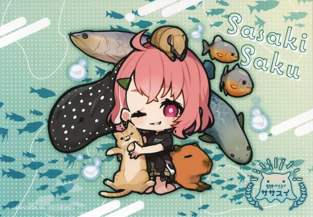 Saki Sasaki (zookeeper ver. / Mini Character) original bromide "Virtual ...
