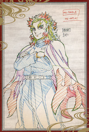 Kyojuro Rengoku (vertical / arm-set) original picture postcard "TV ...