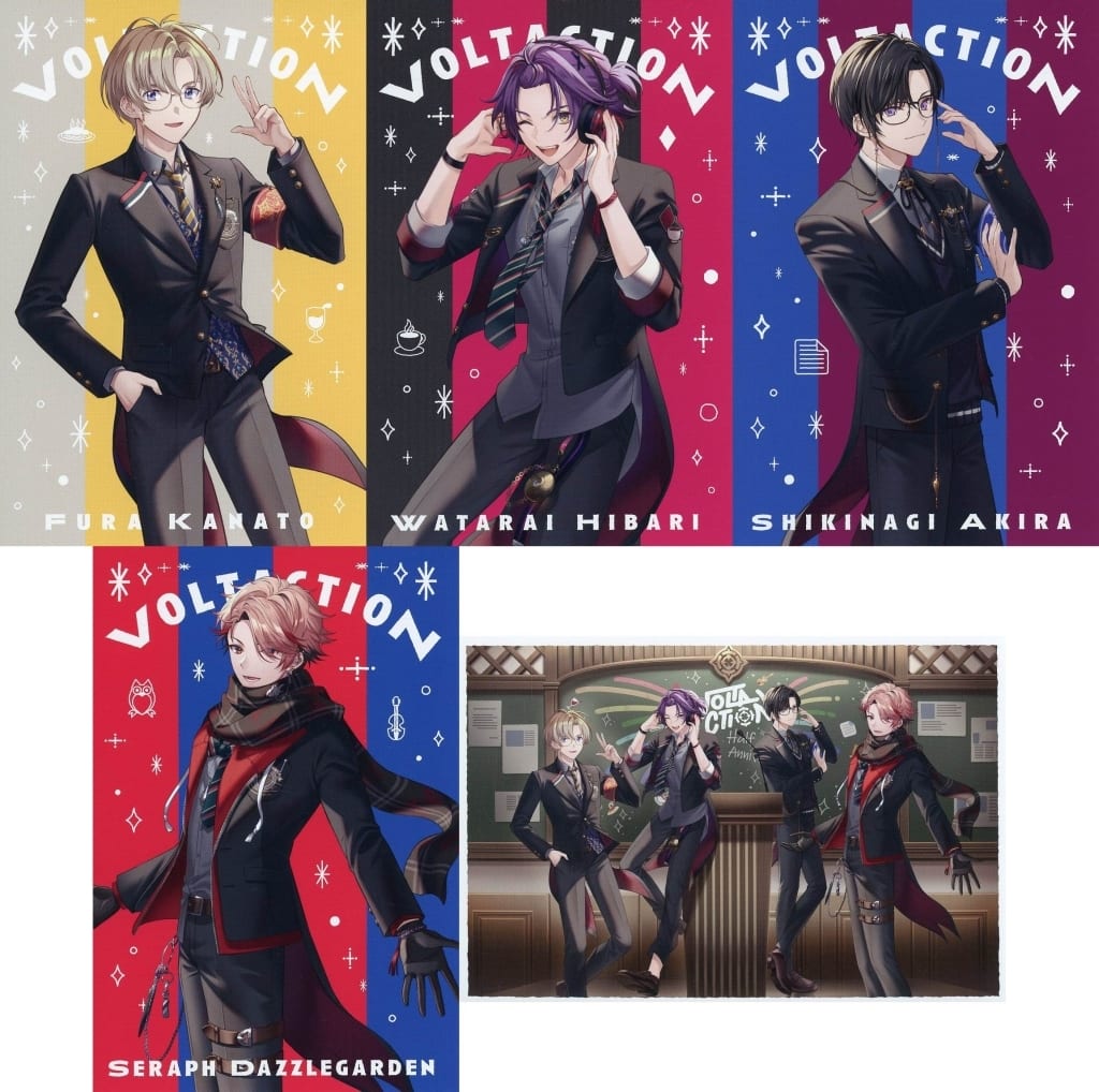 Postcard VOLTACTION Watercolor Postcard Set "Virtual YouTuber Nijuji" VOLTACTION Half ...