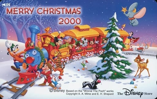Mickey Mouse / Winnie the Pooh / goofy / others "MERRY CHRISTMAS 2000 ...
