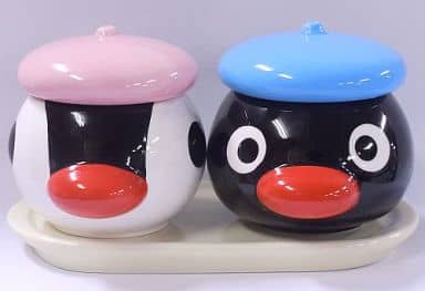 Mini pot with Pingu & Pinga tray "Mister Donut Pingu no Fuyu Toki ...
