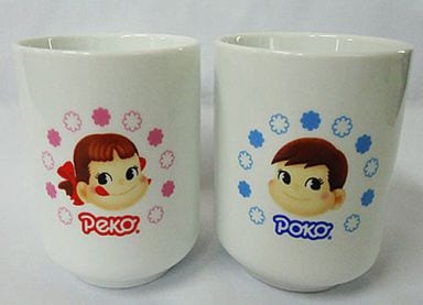 Mug / Teacup (Character Kuta) Peko-chan / Poko-chan Pair Yunomi 「 Peko-chan Okashi KUJI 2011 」 J ...