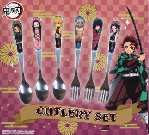 Gathered (Box Red) Cutlery Set (3 Spoons / 3 ォーク Set) "Demon Slayer ...