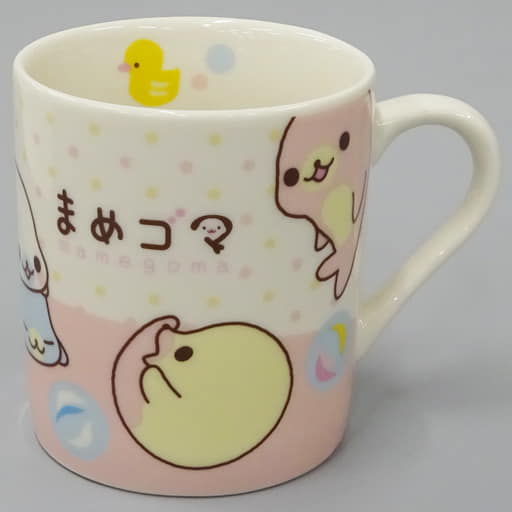 White sesame, cherry sesame and ground sesame (pink) mug "Mame Goma ...