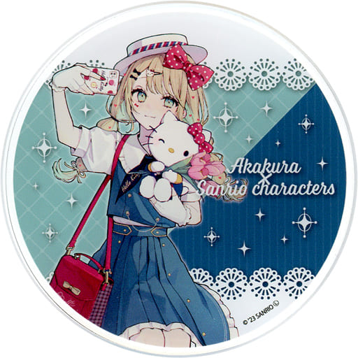 Coaster Hello Kitty Acrylic Coaster "Sanrio Anime Store KUJI Akakura × ...