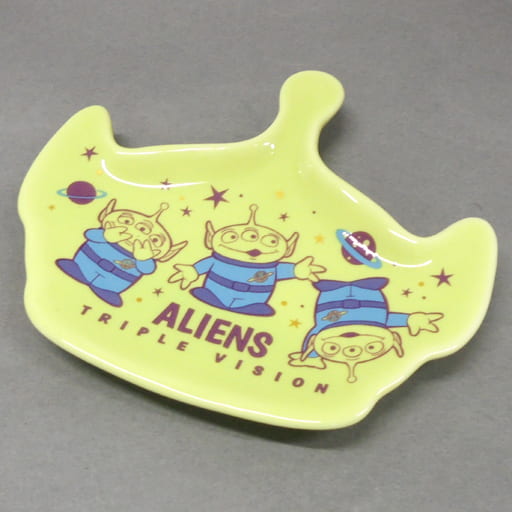 Alien (green) design plate "Ichiban KUJI TOY STORY ~ 25th Anniversary ...