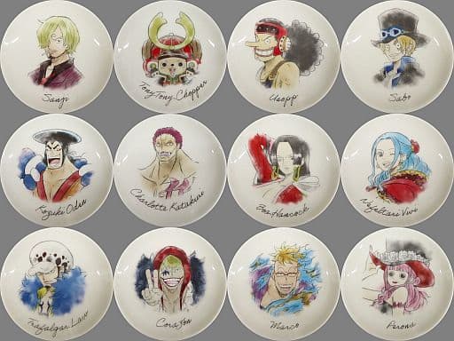 Memorial Plate Set of 12 Kinds "Ichiban KUJI ONE PIECE WT100 Memorial ...