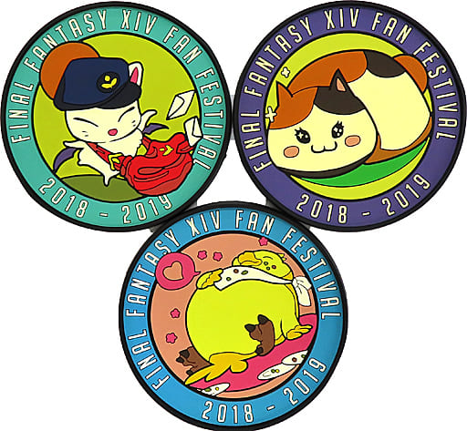 "FINAL FANTASY XIV Fan Festival 2019" 3-Pack Set of Coasters | Goods ...