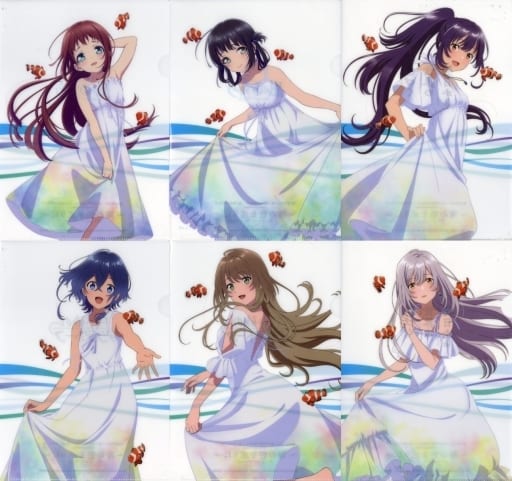 All 6 types set A4 plastic trasparent file folder "A Lull in the Sea x ...