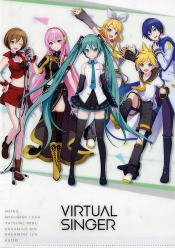 VIRTUAL SINGER A4 plastic trasparent file folder "プロジェクトセカイ Colorful ...