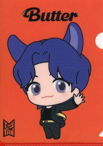 Clear file Jong Kook (BTS / BTS) TinyTAN Butter A5 plastic trasparent file folder "TinyTAN FUN ...