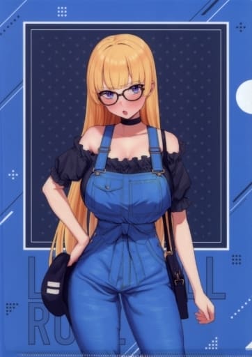 Clear file Lina Bell Roll (overall / illustration E) A4 plastic ...