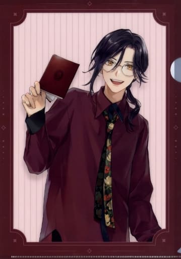 Schellin burgundy A4 plastic trasparent file folder "Virtual YouTubers ...