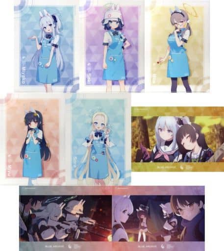 Clear file All 8 types set A4 original clear file "Blue Archive -Blue ...