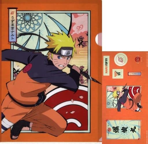 Uzumaki Uzumaki Naruto A4 plastic trasparent file folder & sticker ...