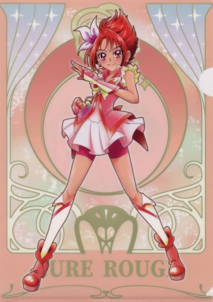 Cure Rouge "Flat Gashapon Precure All Stars A4 Clear File Collection ...