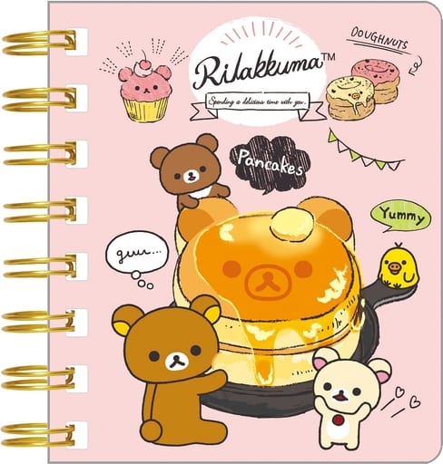 Notebook / notepad Rilakkuma Deli Theme (Pink) Ring Sticky Note ...