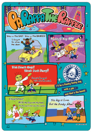 Stationery and other items 01. Set Design Character Clear Case "PaRappa ...