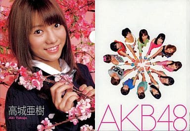 [A la Carte] Aki Takajo Calendar Select 12 Person Clear File "AKB48 Official Calendar Box 2012 ...