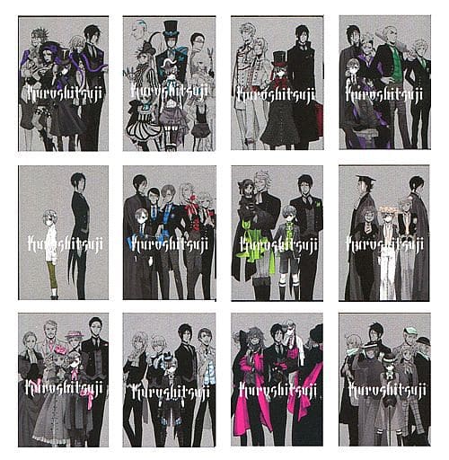 Set of 12 Kinds 「 Black Butler Mini Clear File Collection 」 | Goods ...