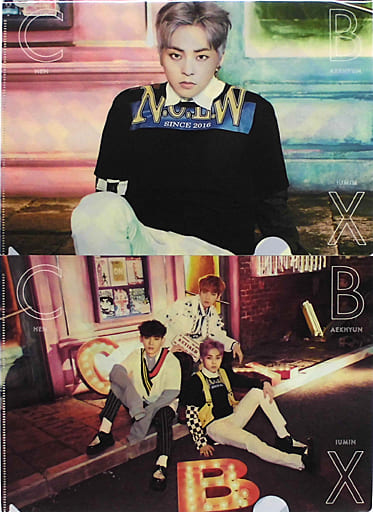 Xiumin A4 plastic trasparent file folder (2-pack set) "EXO-CBX JAPAN ...