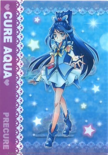 Cure Aqua "Film Precure All Stars : Spring Carnival Mini Clear File ...
