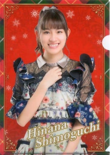 Clear File (Female idol) Hinana Shimoguchi 2018 Christmas A4 plastic ...
