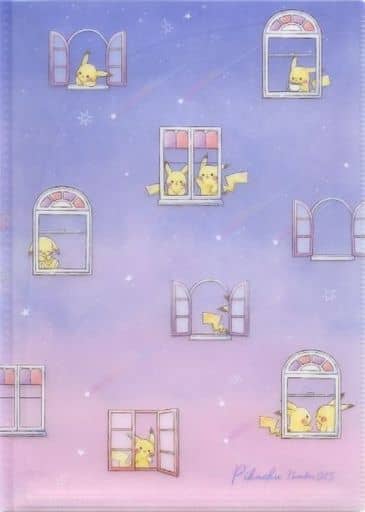 Pikachu (WINDOW) Hard 6 Pocket A4 Clear File Pikachu number025 "Pocket ...