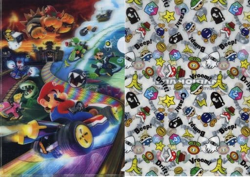 Collection & Allover (Mario Kart) plastic trasparent file folder 2-Pack ...