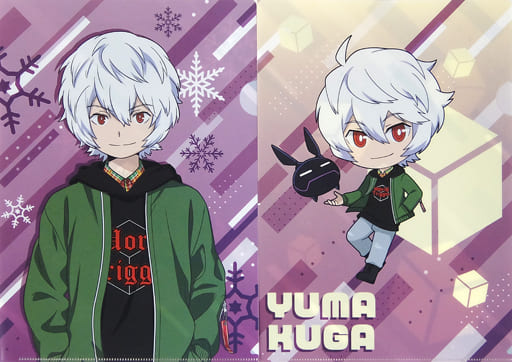 Clear file Kuga Yuma A4 Clear File Set (piece set) "WORLD TRIGGER Cafe ...
