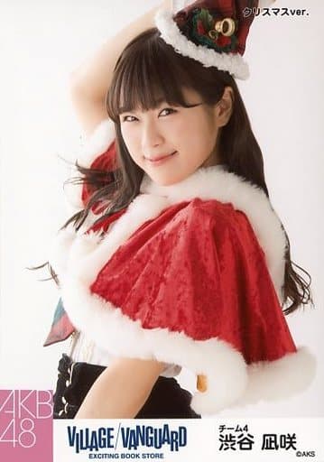 Official photo (AKB48, SKE48) / idol / AKB48 Nagisa Shibuya / Bust Up / Christmas ver. / AKB48 x ...