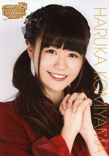 Official photo (AKB48, SKE48) / idol / AKB48 Haruka Komiyama / AKB48 CAFE & SHOP limited A4 size ...