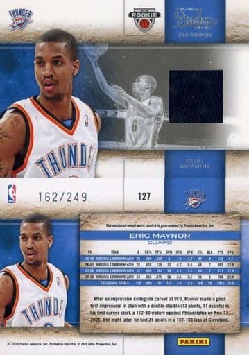 Sports / Jersey Card / PANINI 2009-10 STUDIO 127 [Jersey Card] : ERIC ...